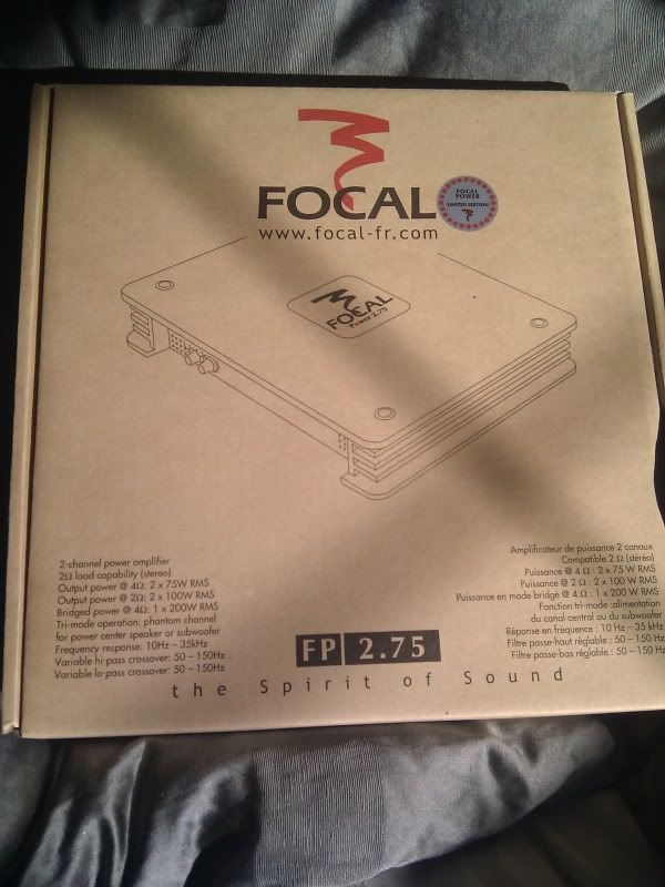 BNIB Focal Power Limited Edition FP 2.75 2 Channel Amplifier | DIYMobileAudio.com Car Stereo Forum